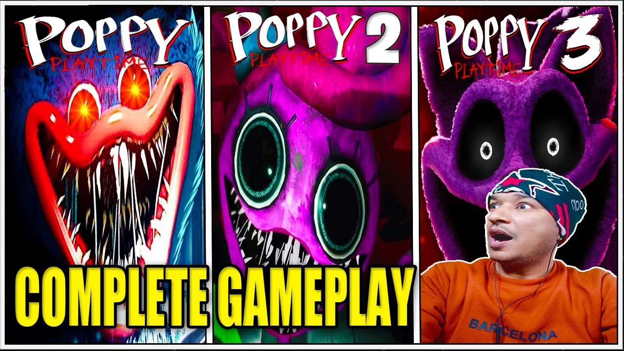 🔴Poppy Play Time Complete Saga Gameplay Chapter 1+2+3 - YouTube