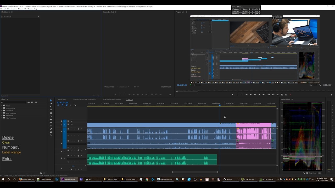 Tutorial of editing a tutorial - YouTube