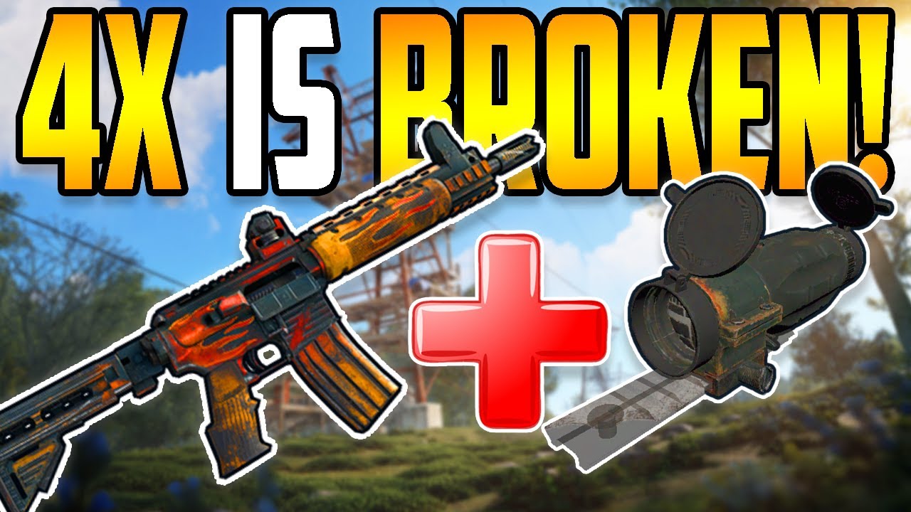 LR-300 With 4x Is BUSTED on RUST CONSOLE EDITION... - YouTube