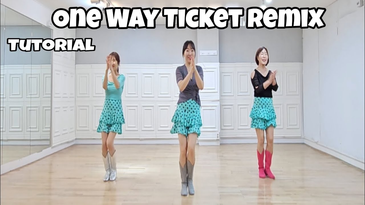One Way Ticket - Line Dance (Tutorial) - YouTube