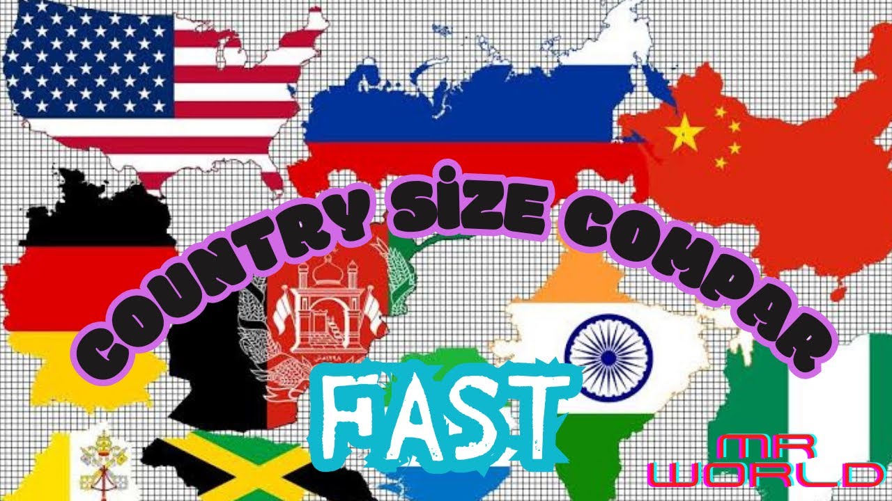 Country size comparison|fast video|MRWORLD - YouTube