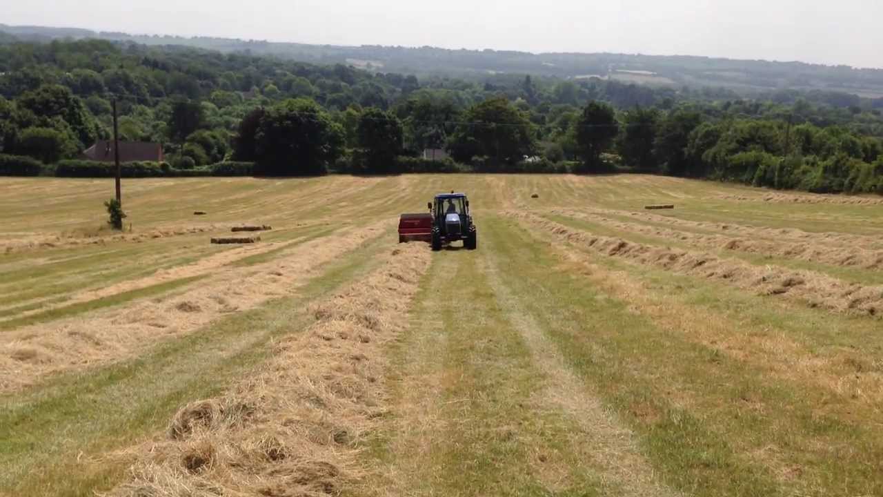 2013 Hay Contracting in Kent | Hay Bailing - YouTube