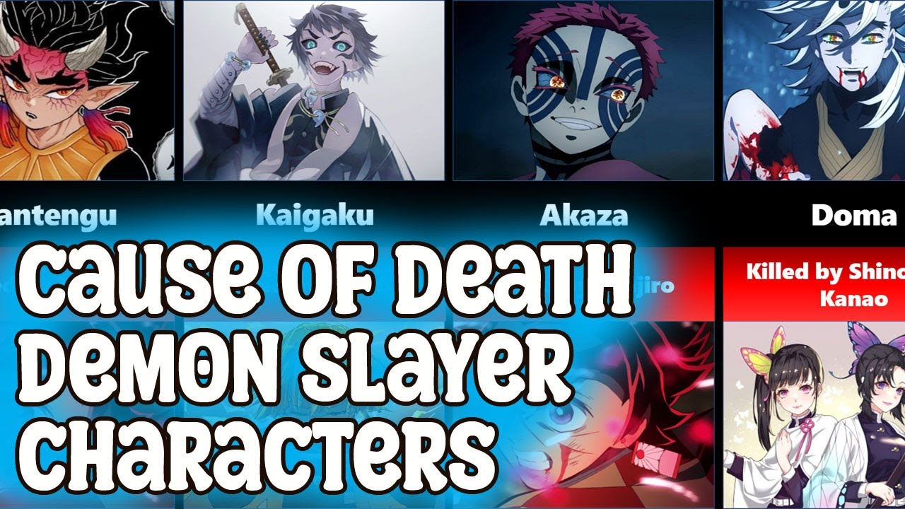 Cause Of Death Demon Slayer Characters - YouTube