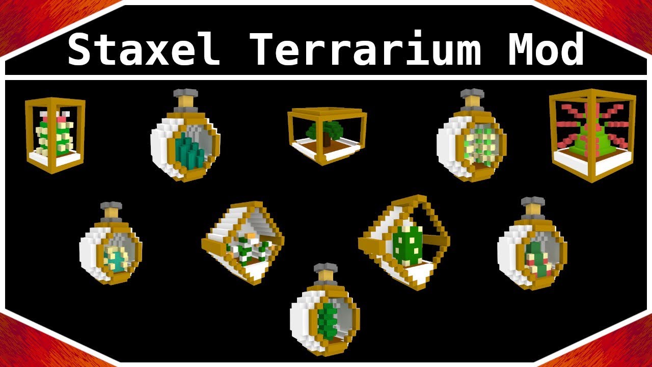 2D & 3D Art | Pixel Art and Voxel Terrarium Mod! - YouTube