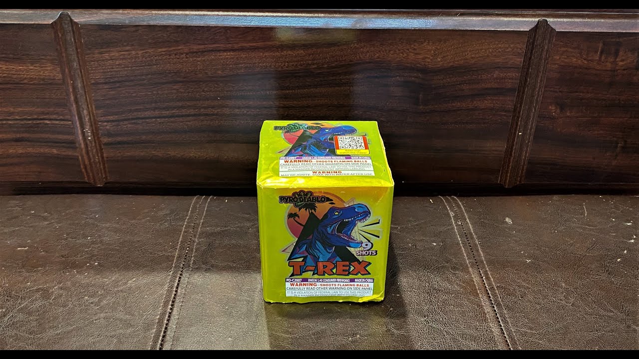 Pyro Diablo Fireworks - T-Rex (9 Shots) (200 Grams) - YouTube