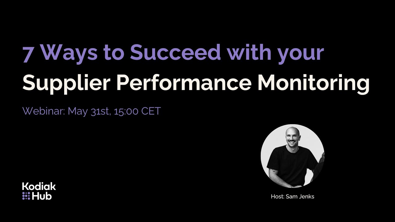 7 Ways to Succeed with Your Supplier Performance Monitoring - YouTube