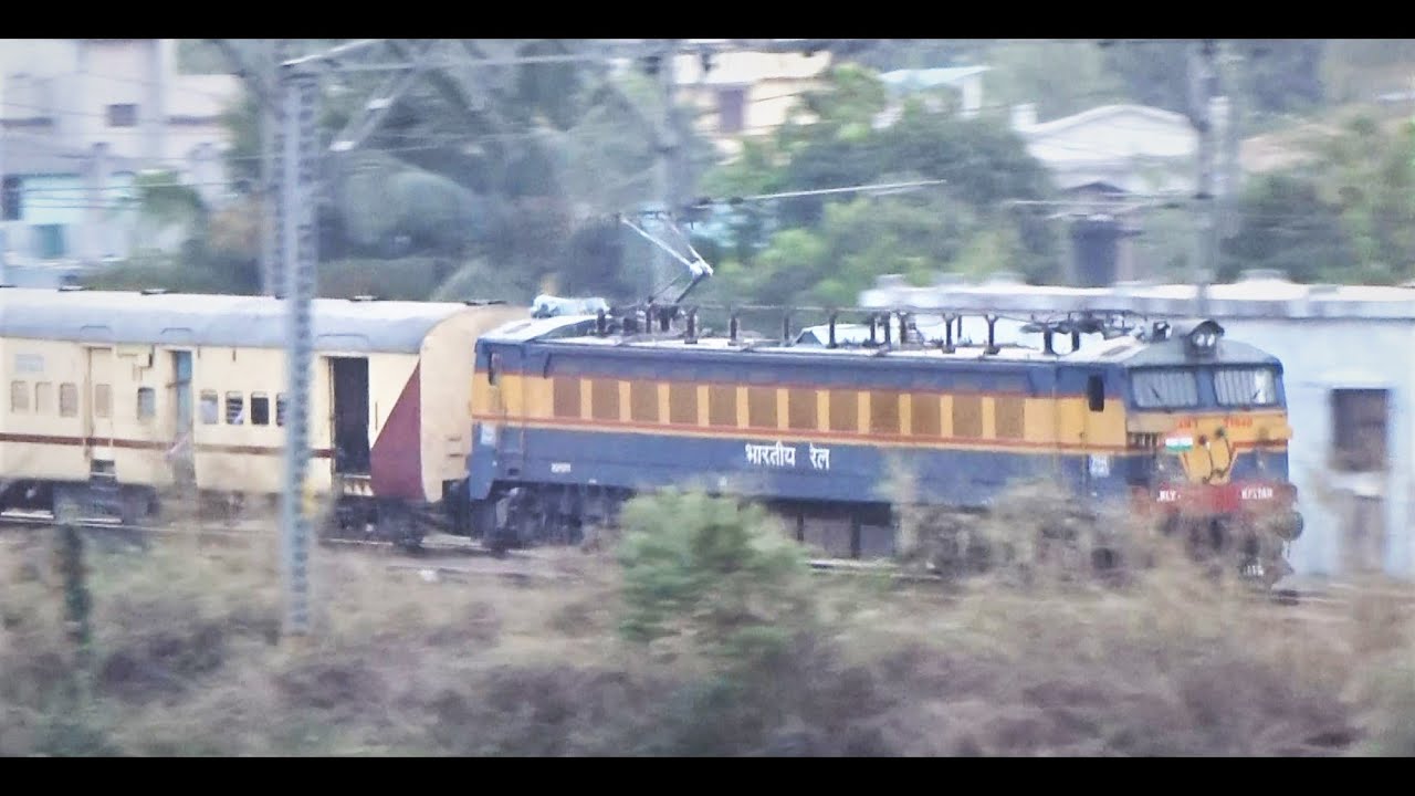 WCAM-3 Locomotive Cruising into the Sunset with the Nandigram Express ...