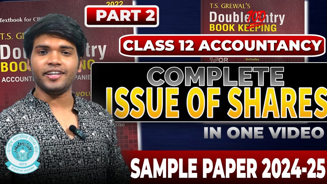 🔥 SHARES|PART-2 SAMPLE PAPER 2025‼️ACCOUNTS|CLASS 12TH|CBSE|#class12th ...