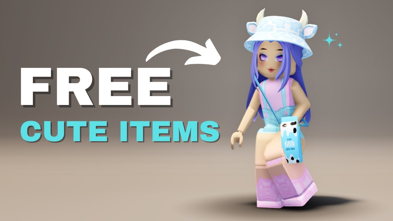 GET 2 CUTE FREE ITEMS ON ROBLOX! 🥰🤩 - YouTube