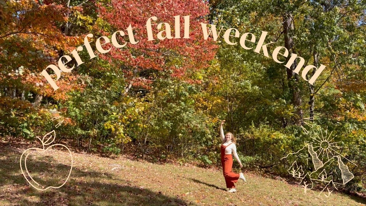A Perfect Fall Weekend 🍂|| apple picking, peak fall colors, waterfall ...