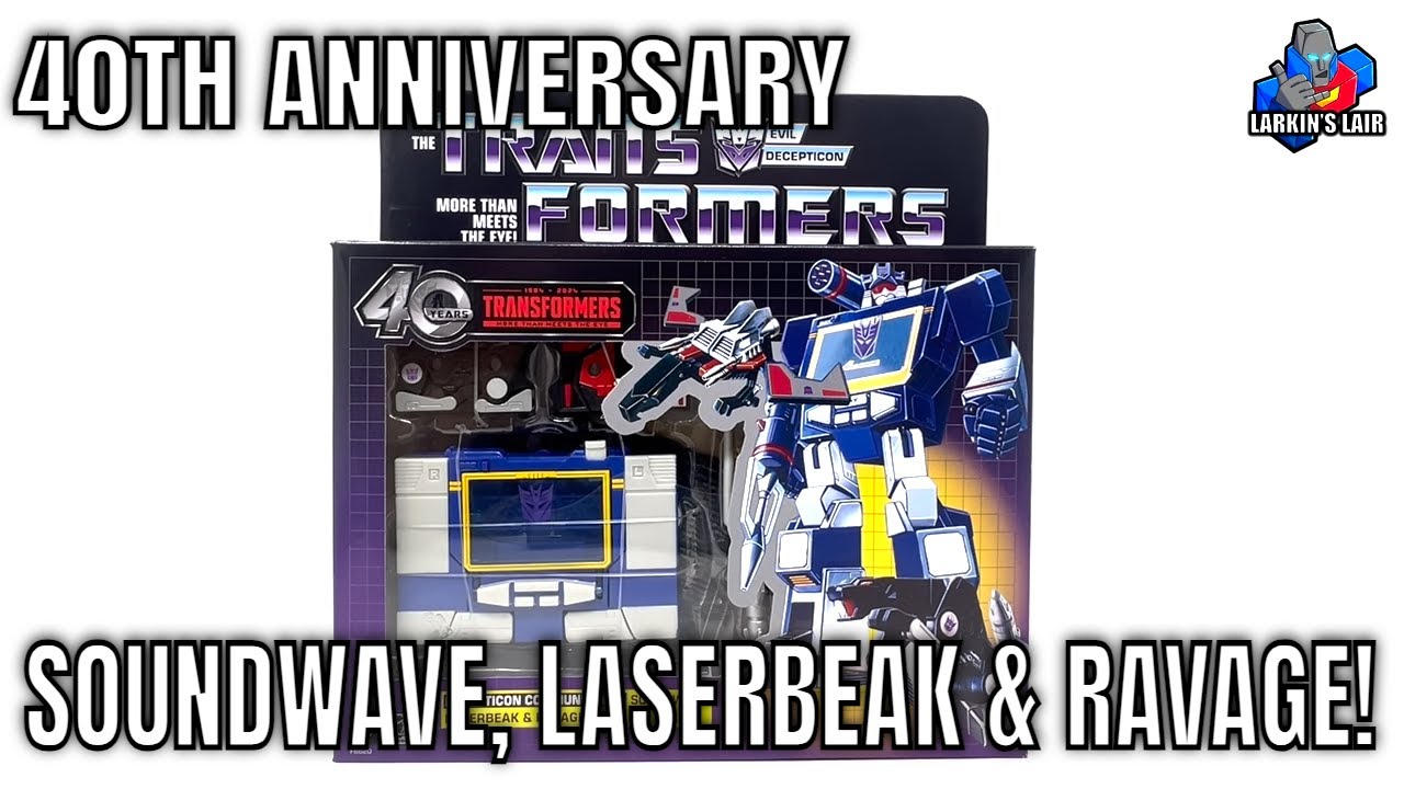 Transformers 40th Anniversary Retro Soundwave, Laserbeak & Ravage ...