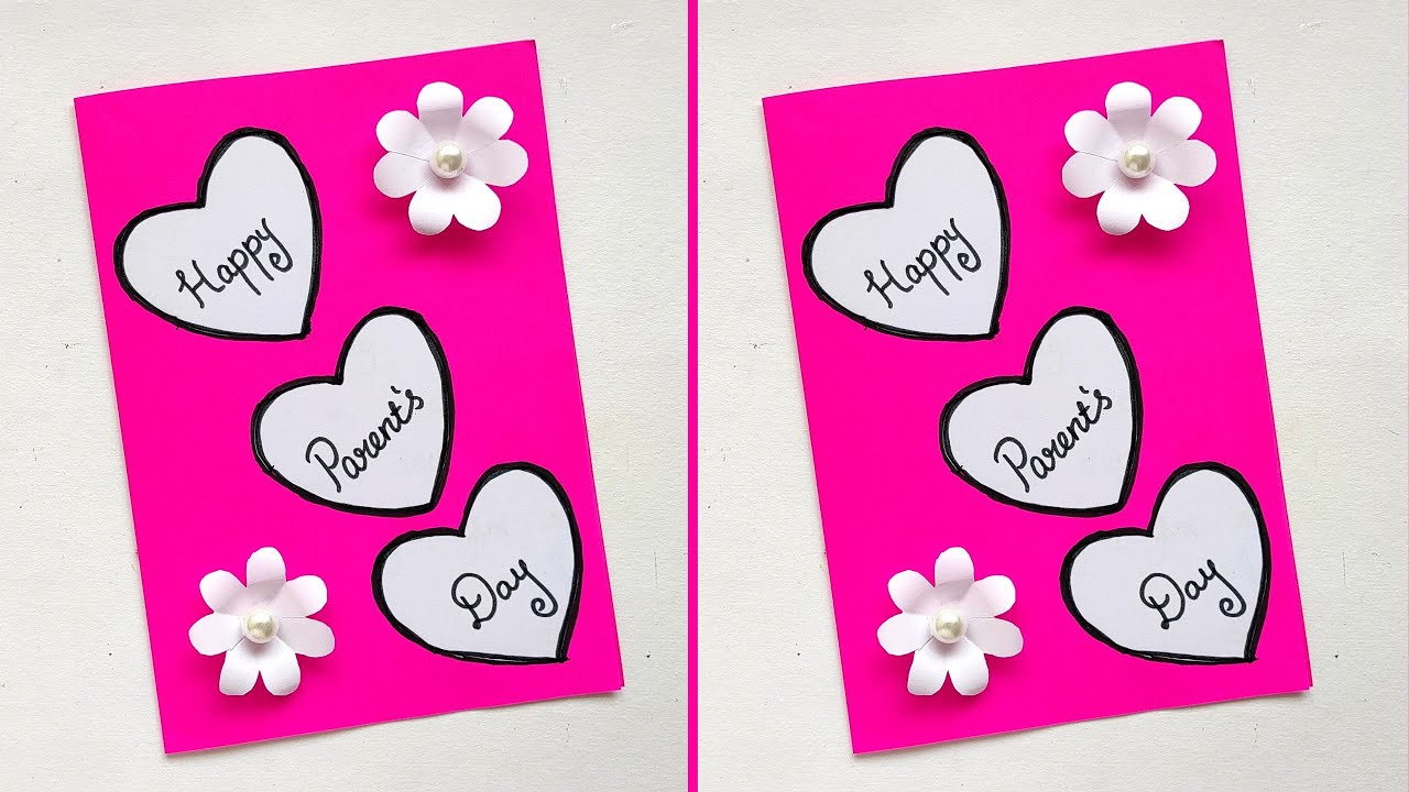 Easy DIY Parent's Day Card | Easy Parent's Day Greeting Card | Handmade ...