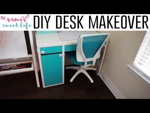 DIY Ikea Micke Desk Mini Makeover | First Impression of Chalk Paint ...
