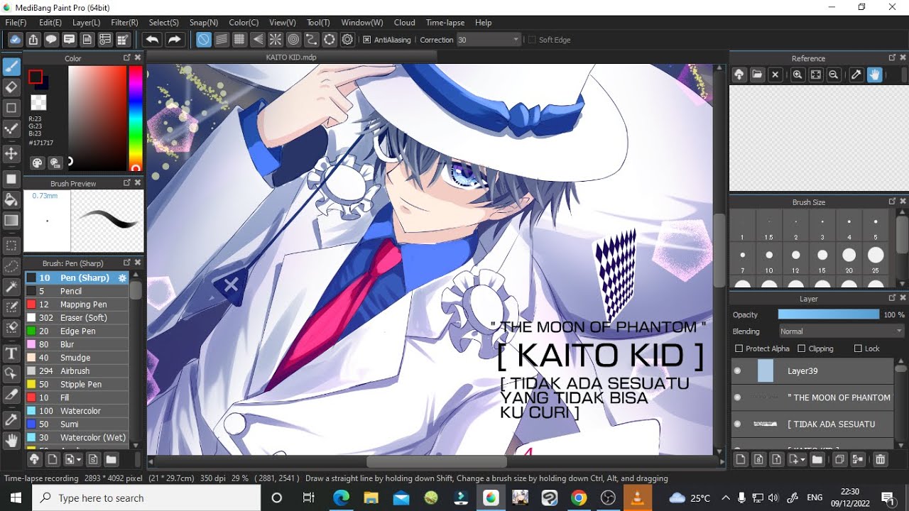 " kaito kid " Free DRAWING indonesia Live Stream - YouTube