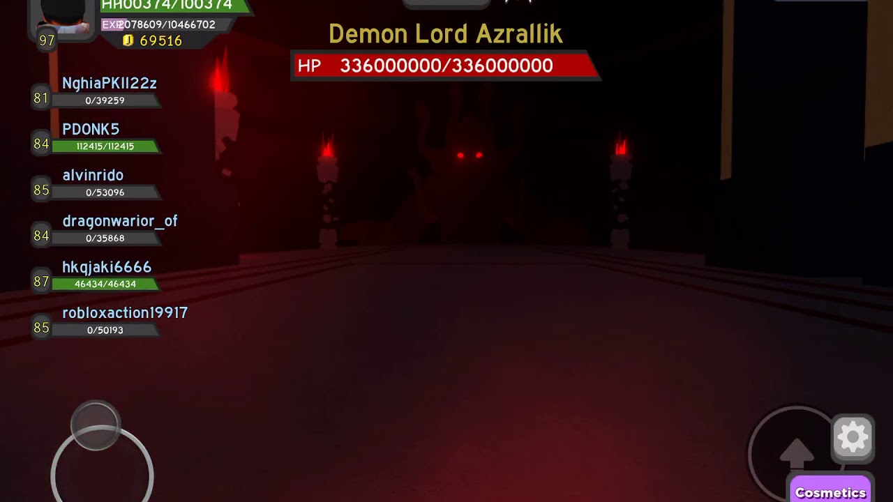 Roblox dungeon quest the underworld BOSS Demon Lord Azrallik - YouTube