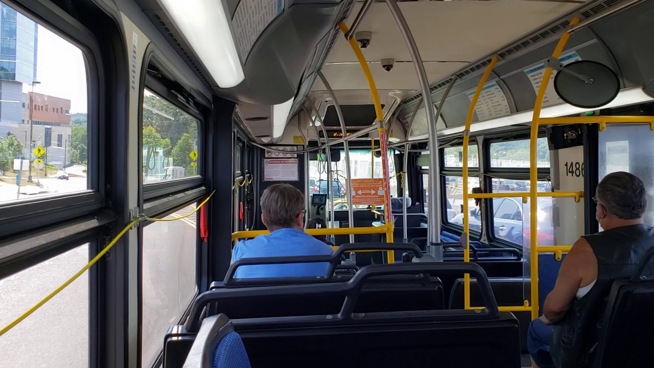 Ride CT Transit 2014 New Flyer XDE40 1486 On Route 66 To Downtown ...