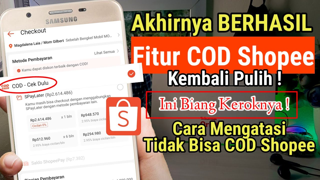 CARA MENGATASI SHOPEE TIDAK BISA COD, KENAPA SHOPEE TIDAK BISA COD ...