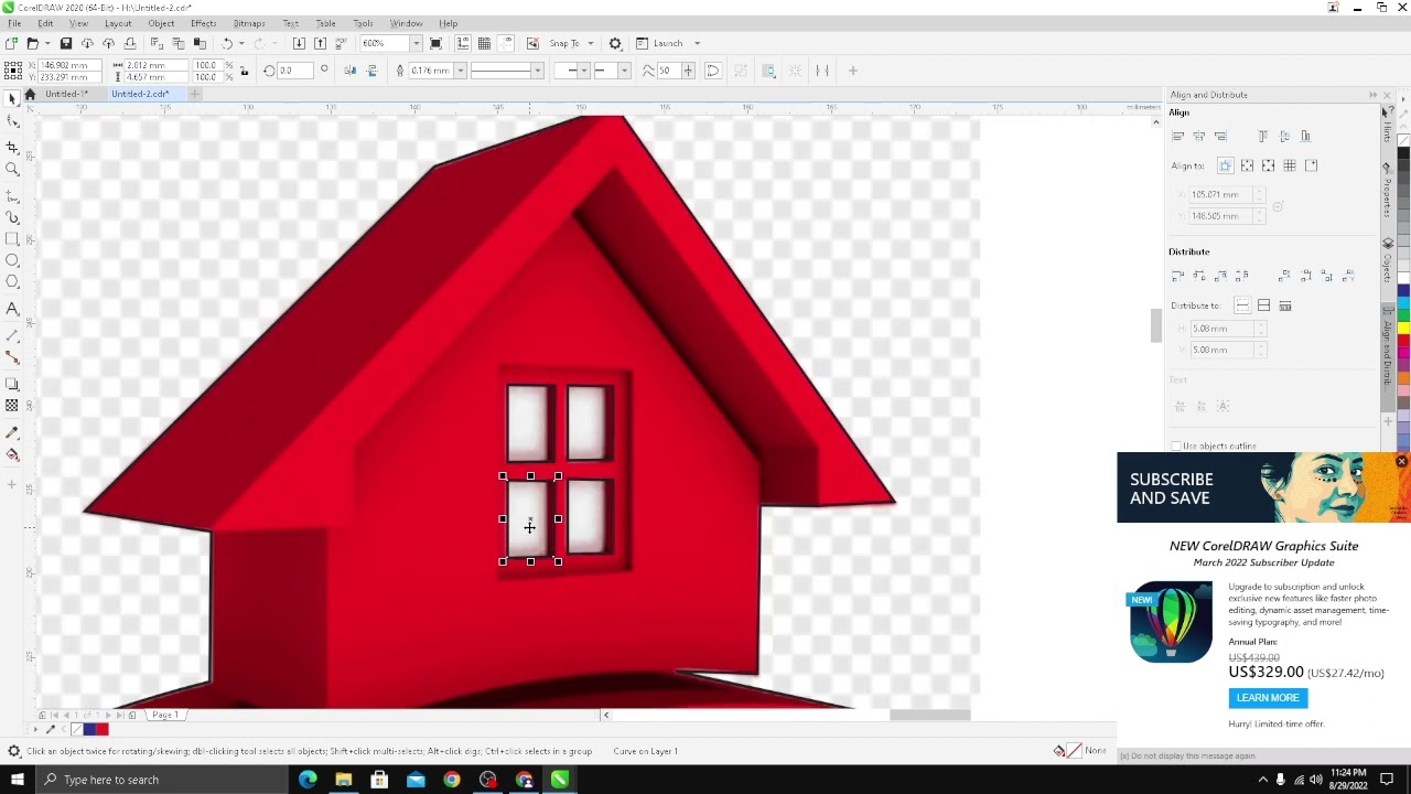 Menggambar Logo dengan Corel Draw 2020 cara jiplak id290822 - YouTube