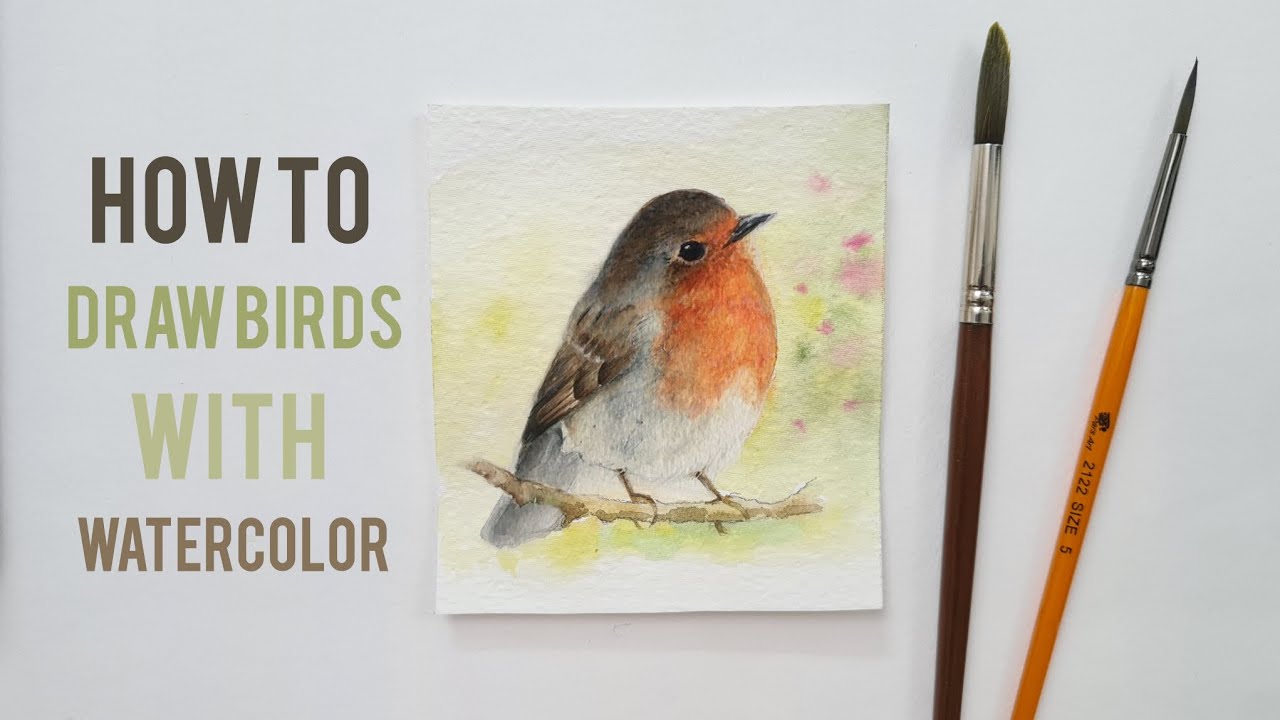 "Easy Watercolor Bird Painting Tutorial" - YouTube