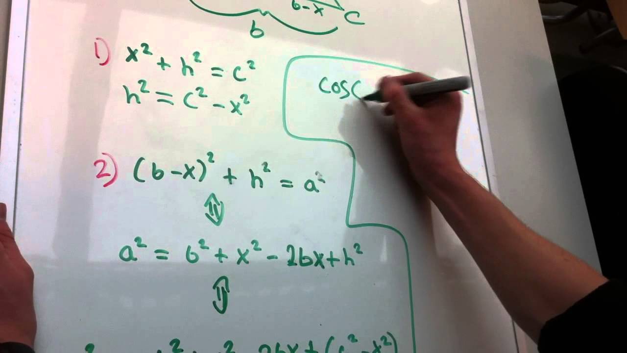 cosinus relationer - YouTube