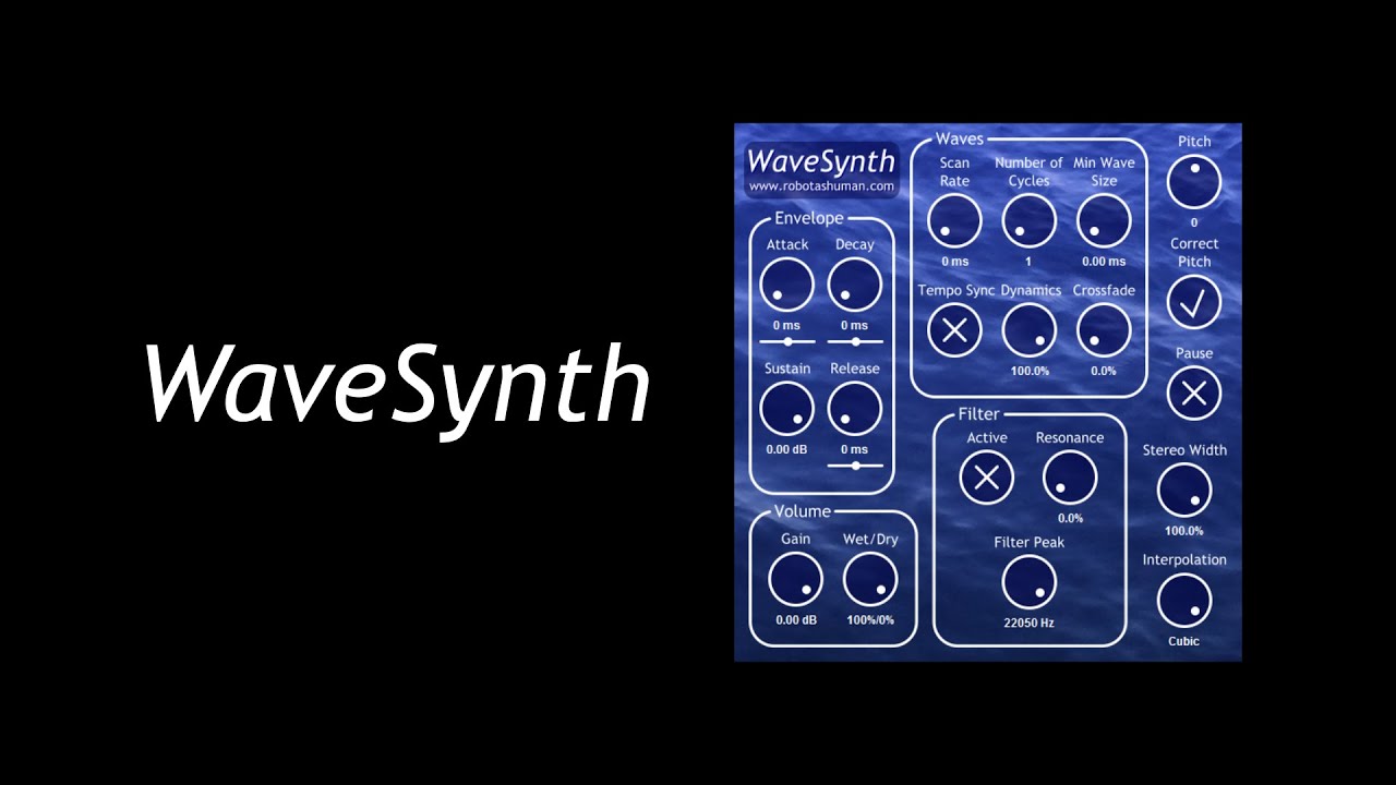WaveSynth VST: A unique wavetable synthesizer - YouTube