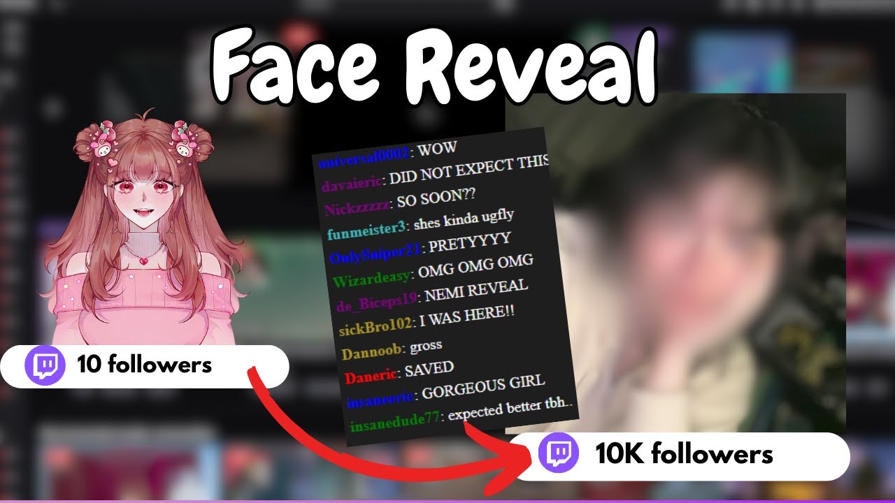my face reveal (small streamer edition) - YouTube