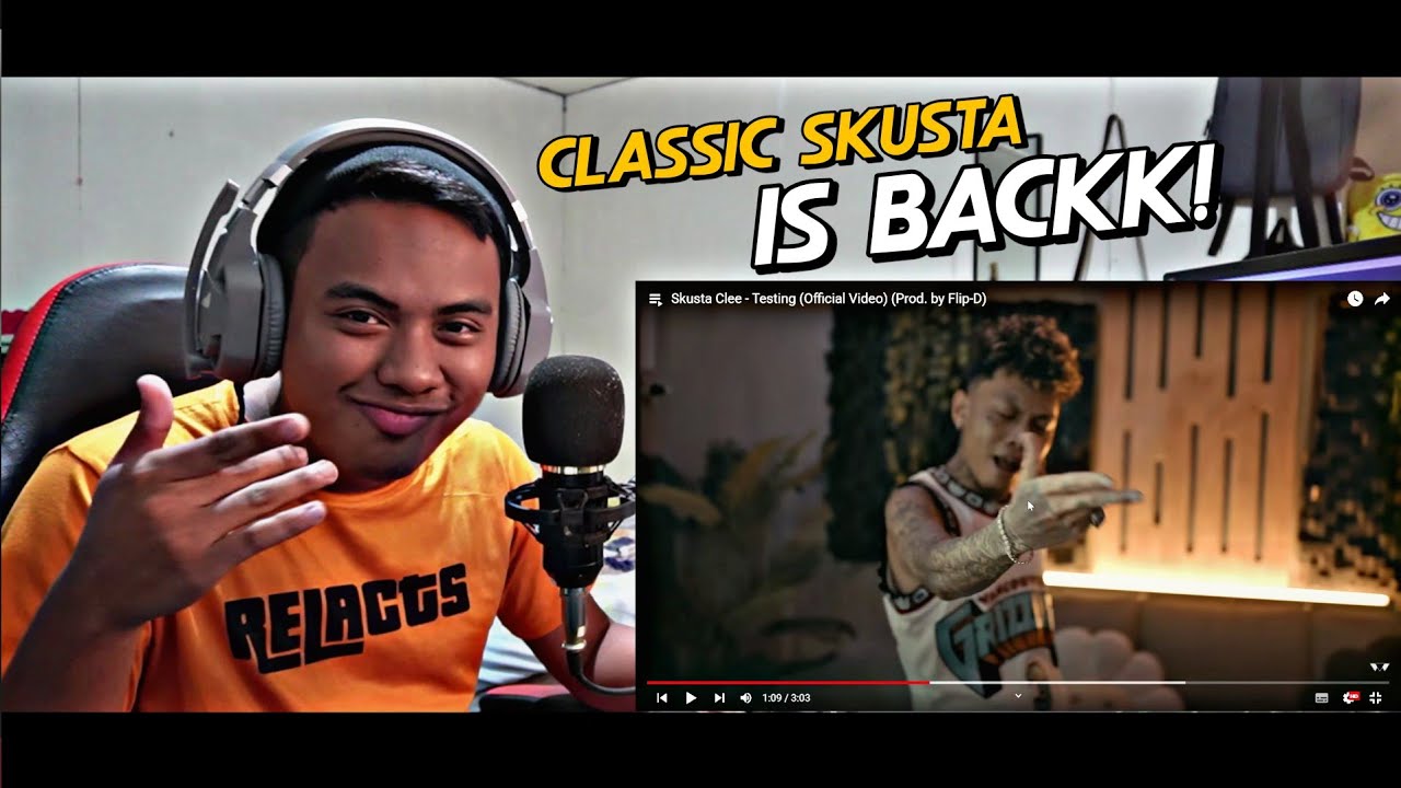 Skusta Clee - Testing (Official Video) (Prod. by Flip-D) | Reaction ...