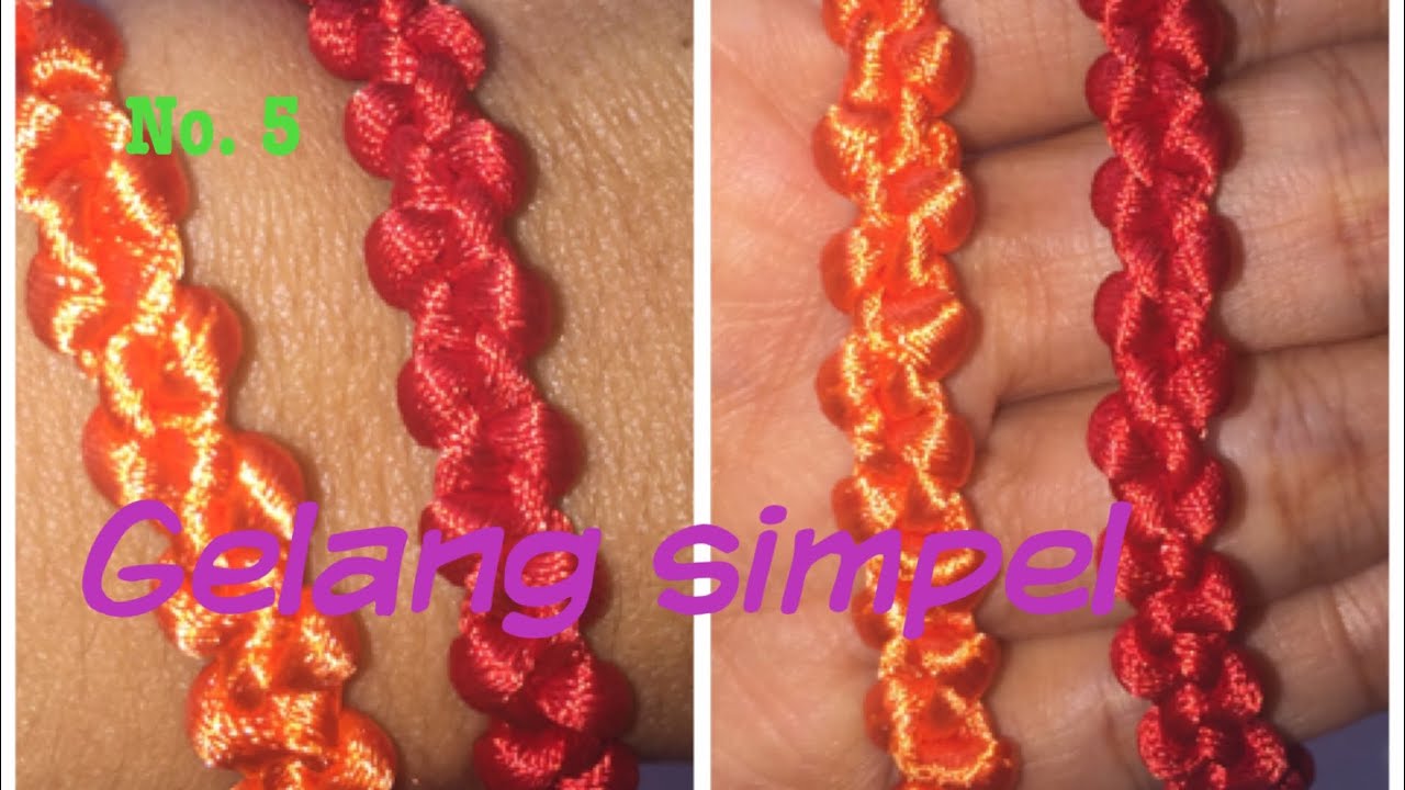 Tutorial macrame | tutorial gelang | DIY | talikur - YouTube