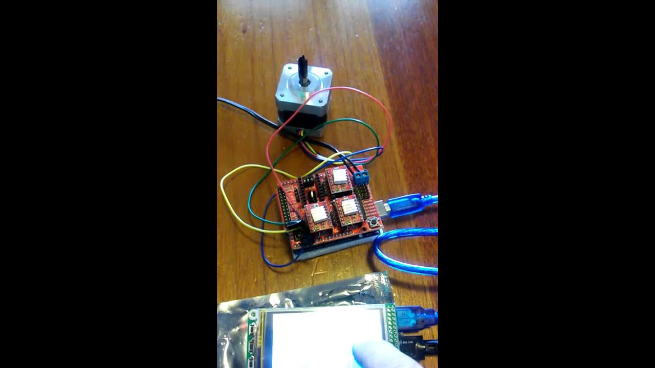 Raspberry Pi Tft Cnc Touch Screen Grbl Web Arduino Youtube
