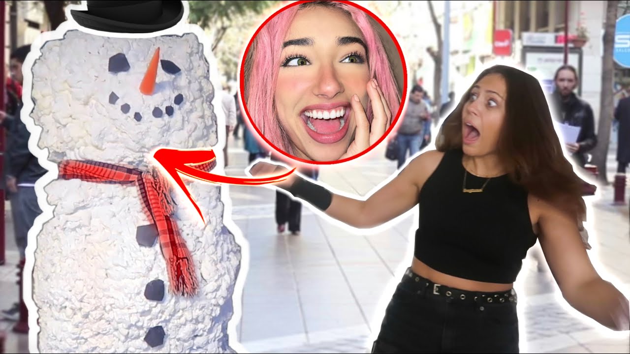 SCARY SNOWMAN PRANK IN PUBLIC!! (HIDDEN CAMERA) - YouTube
