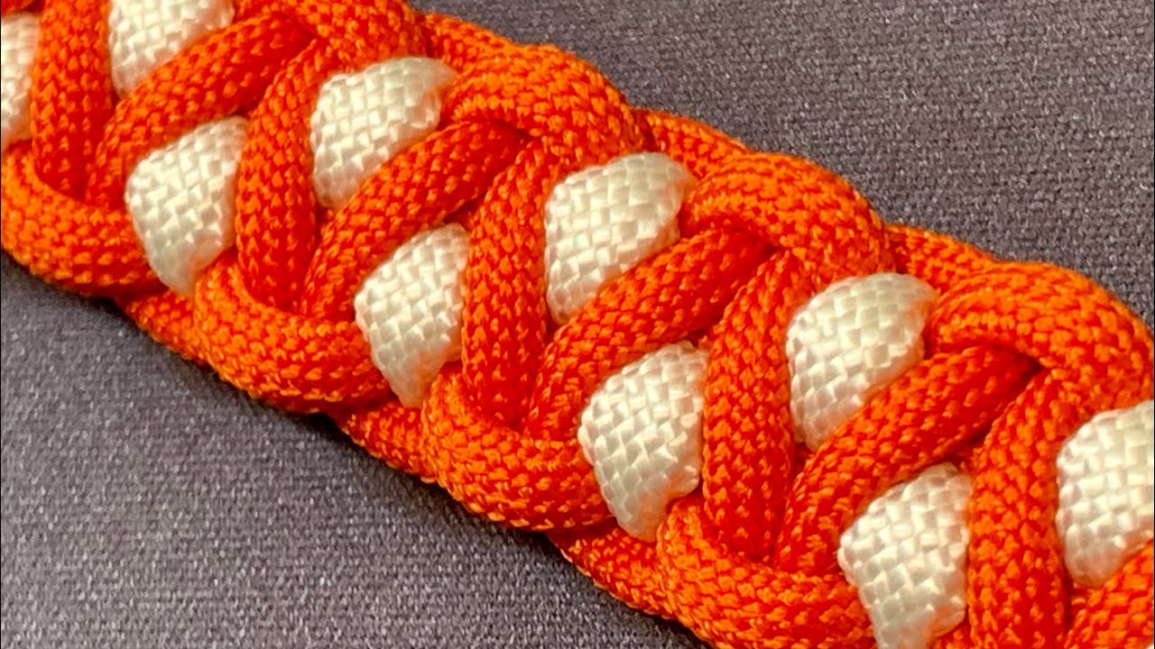 How To Tie a Solomon's Dragon Paracord Bracelet - YouTube