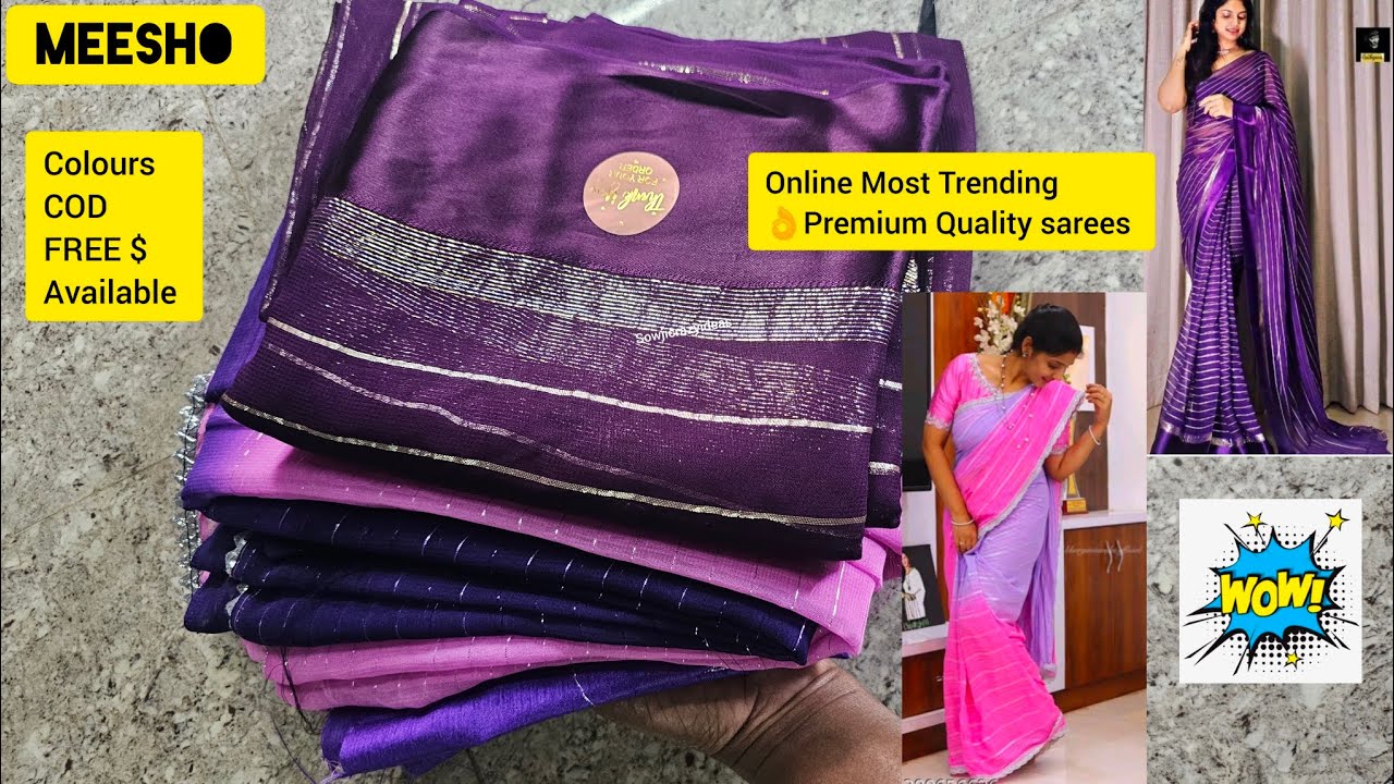 Meesho Most Beautiful Highly Recommended Sarees👌| Latest Georgette ...
