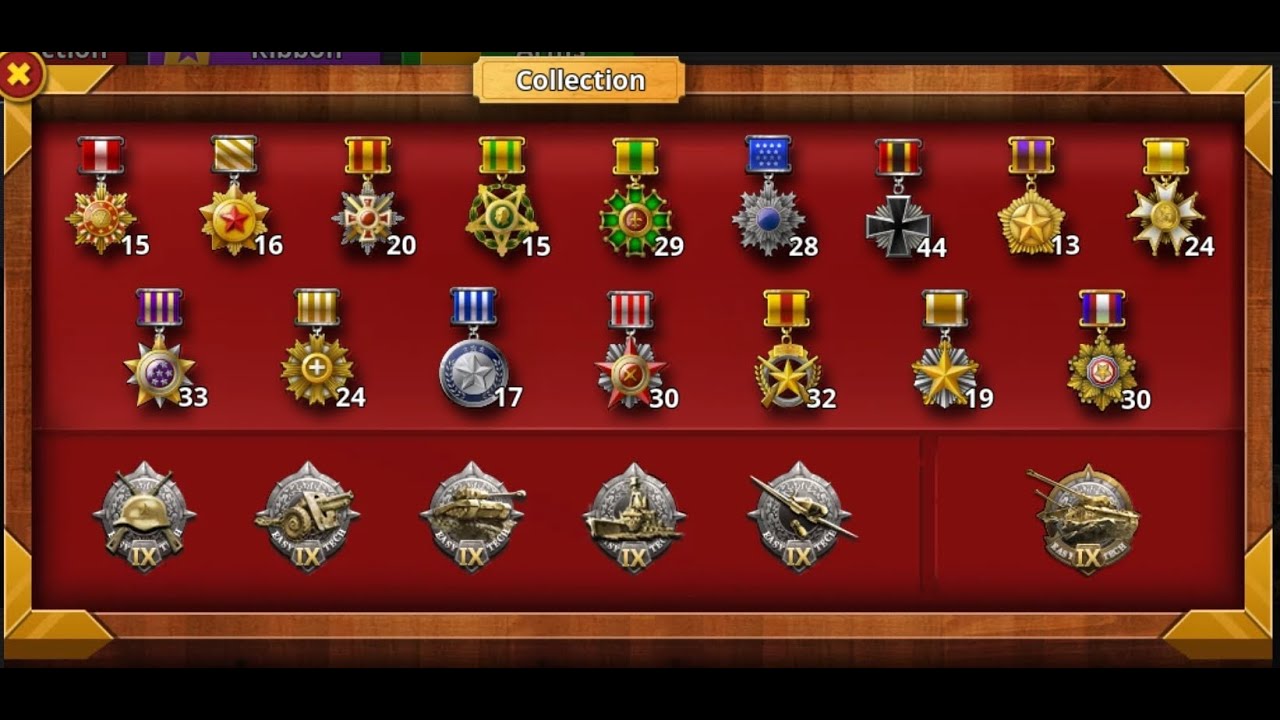 Get unlimited medals and ribbons in World Conqueror 4 (Official Game 1. ...