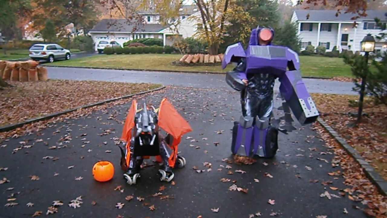 Shockwave and Predaking Transformer Halloween costumes - YouTube