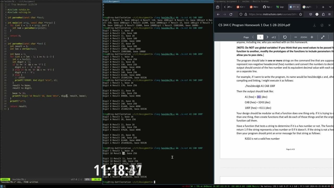 Speedrunning My University C Programming Assignment | #1 - YouTube