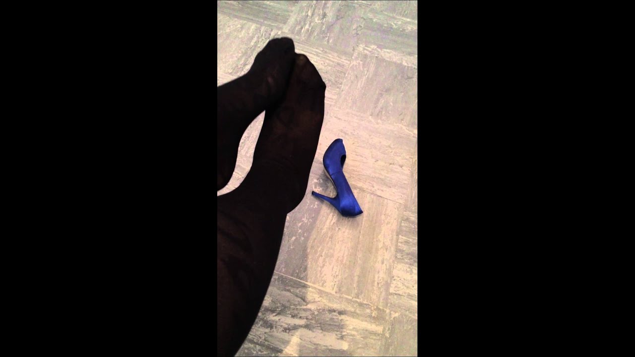 Shoe play and footplay in my lovely legs black pantyhose :-) - YouTube