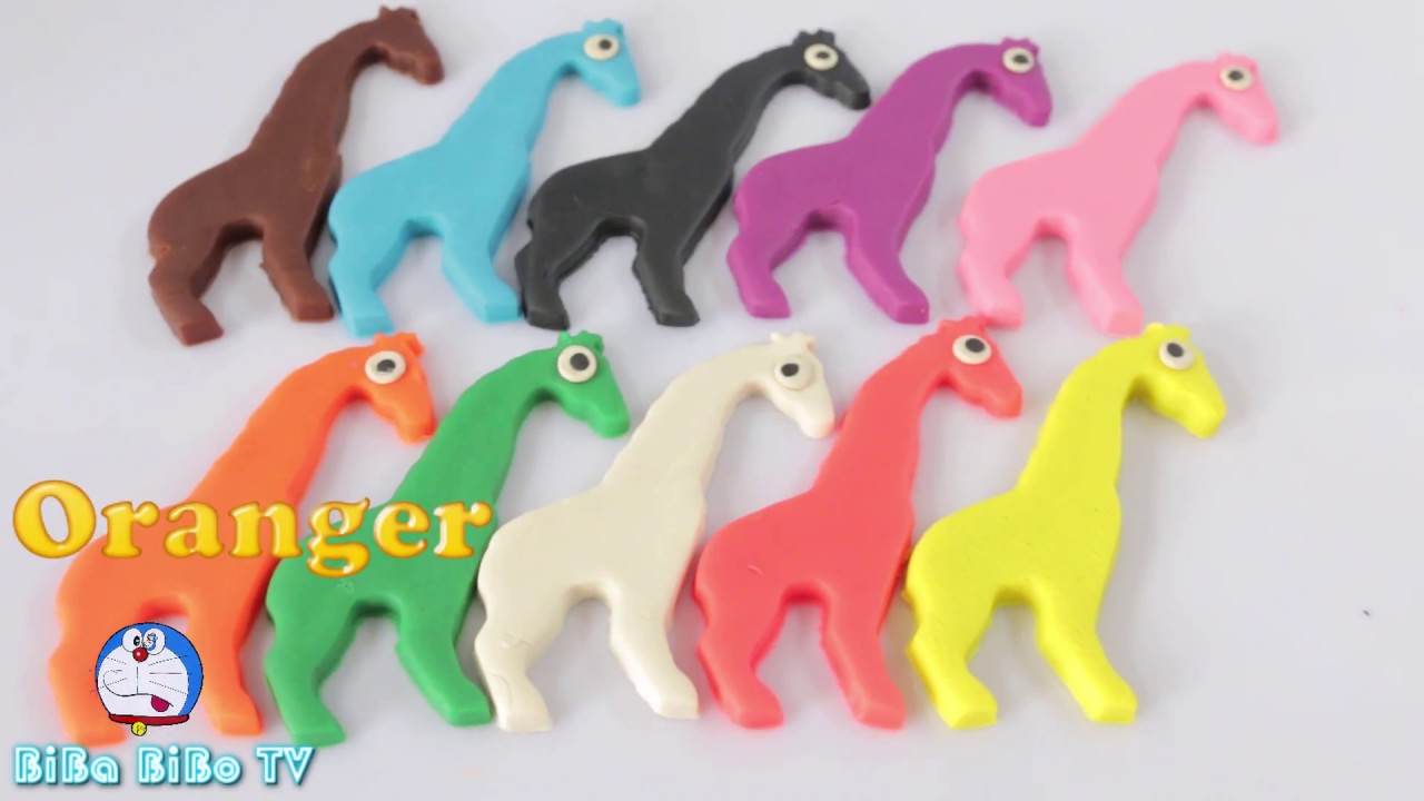 Learn Colors with Play Doh Giraffe Popsicle Fun and Fun Creations for ...