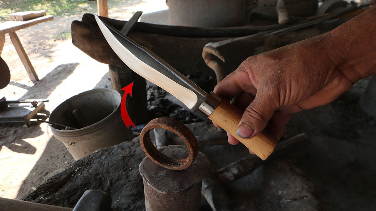 The Best Knife Skill Forging | Forging a Sharp Kitchen Knife From The ...