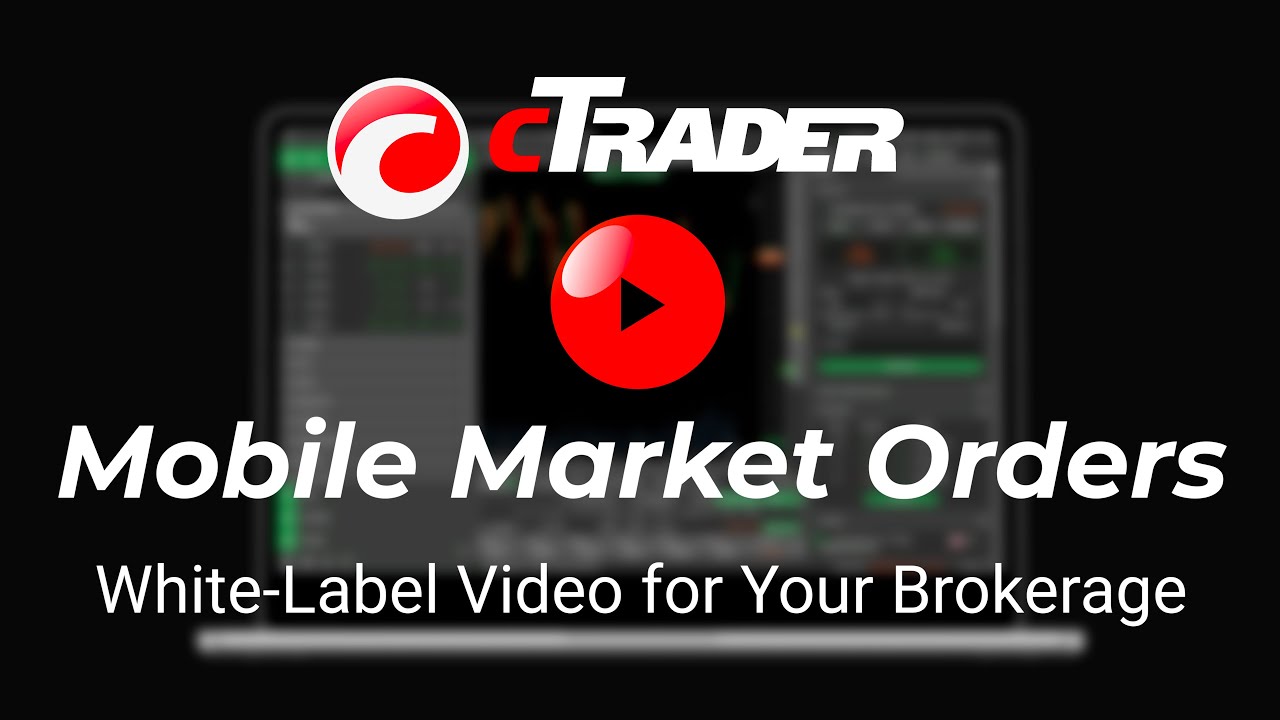 Forex Trading with GCI on cTrader Mobile! Market Orders & Risk - Video ...