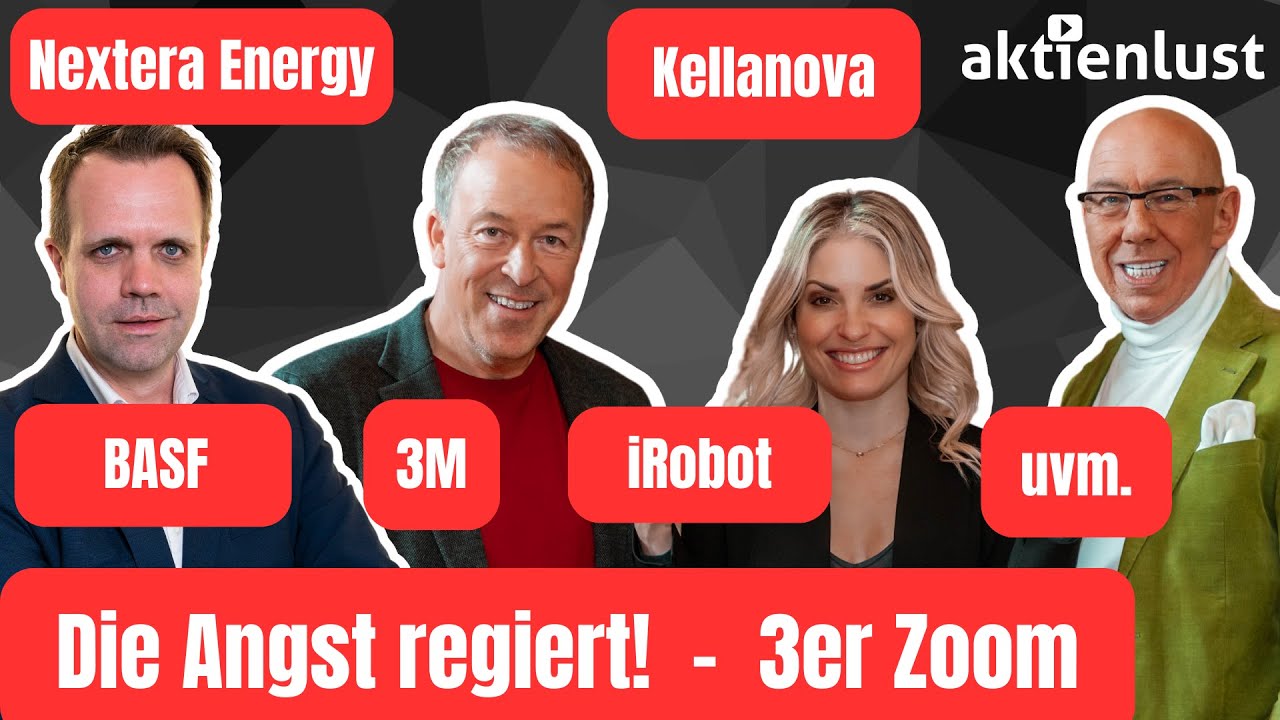 SMA Solar, Kellog, BASF, 3M, Dt. Konsum uvm.: Die Angst regiert! 3er Zoom - YouTube