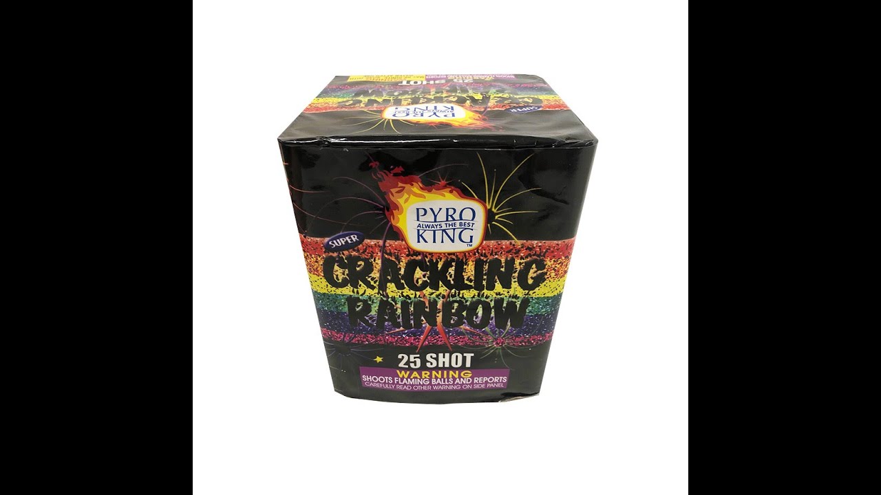 Super Crackling Rainbow - 200 Gram Fireworks - YouTube