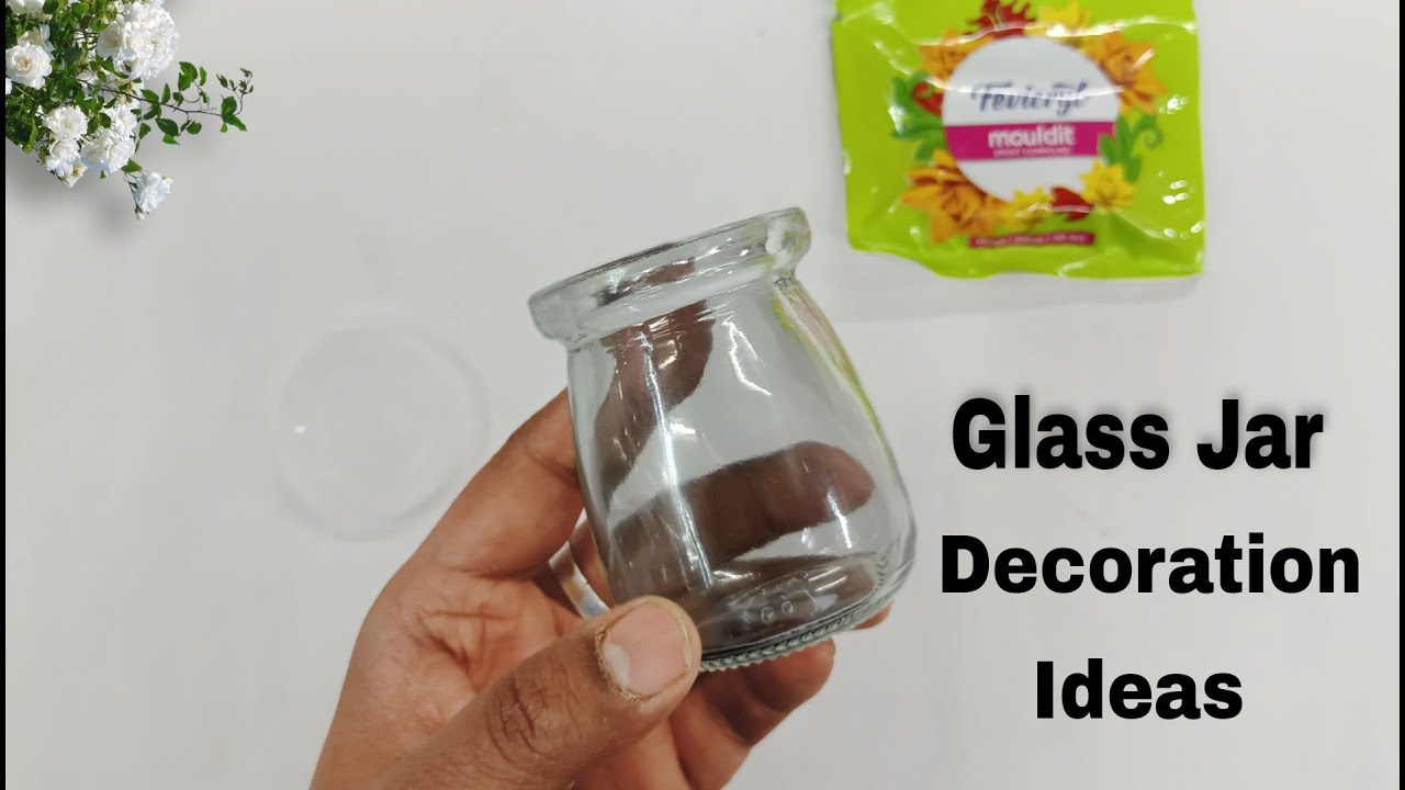 Glass Jar | Easy Decoration Craft Ideas | DIY Clay Art - YouTube