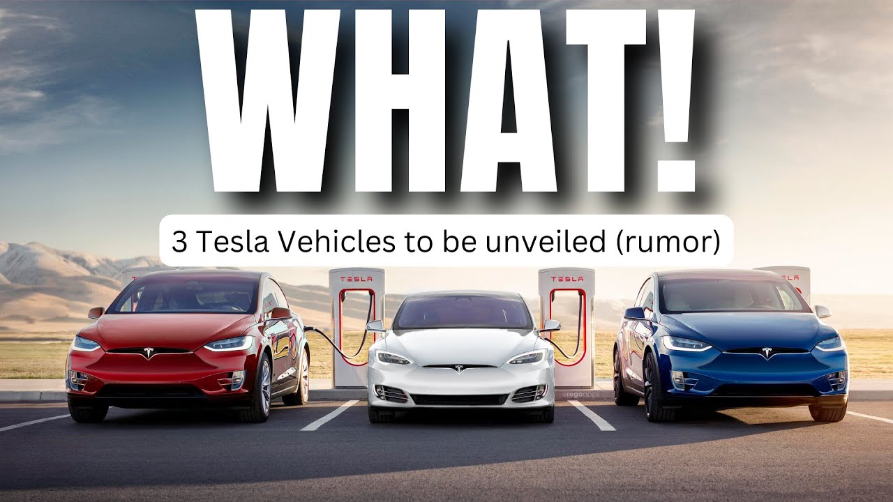 3 Tesla Vehicles to be unveiled at Robotaxi Event (rumor) - YouTube