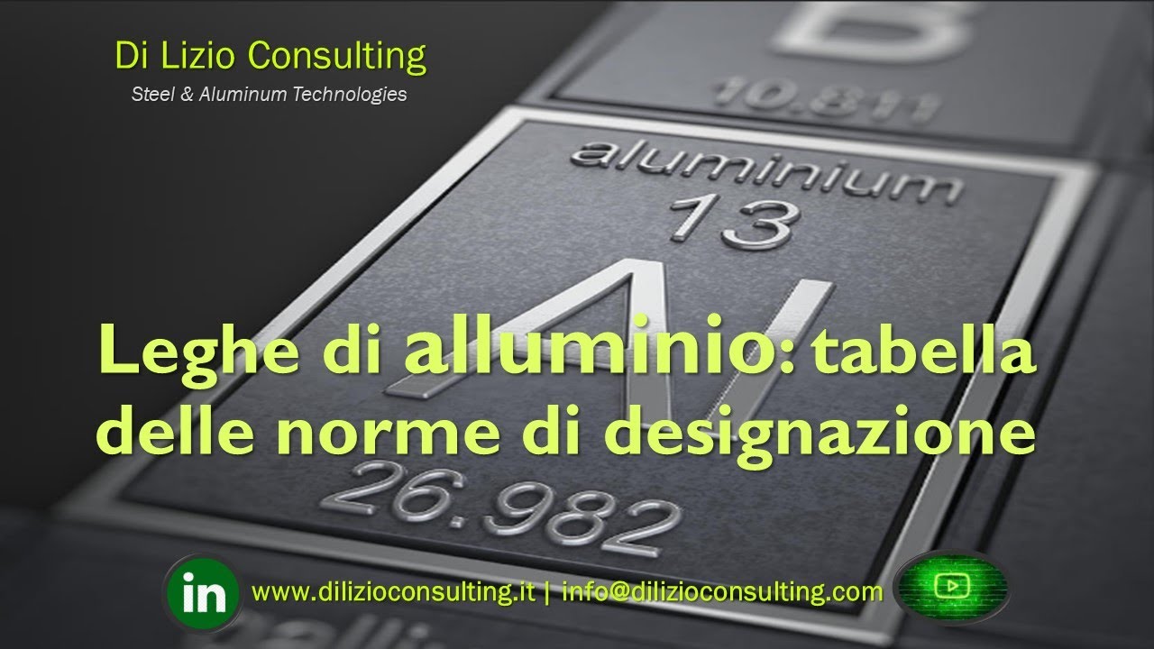 Leghe di alluminio tabella delle norme di designazione - YouTube