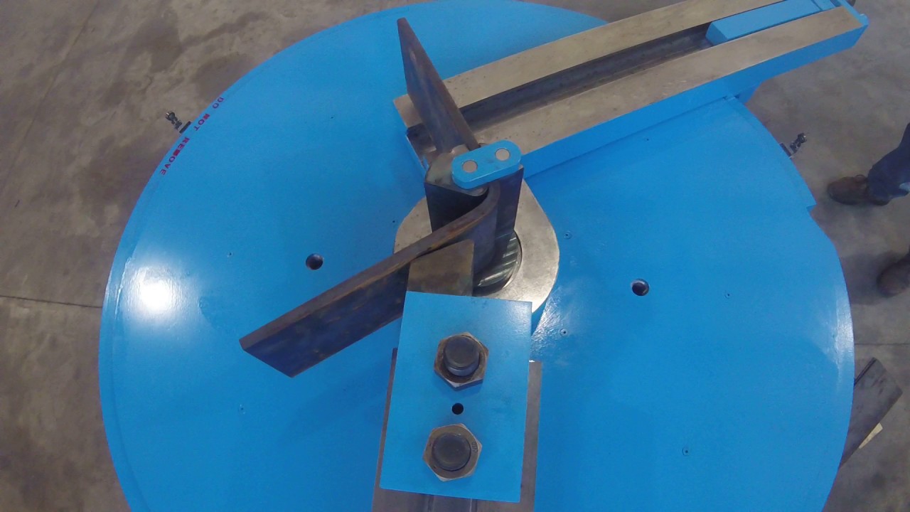 PEDRICK D-15 COLD-BENDING 1/2"x6" FLAT BAR - YouTube