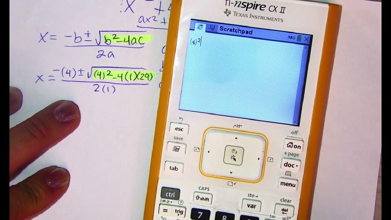 Solve quadratic Equation with Imaginary Solutions - YouTube