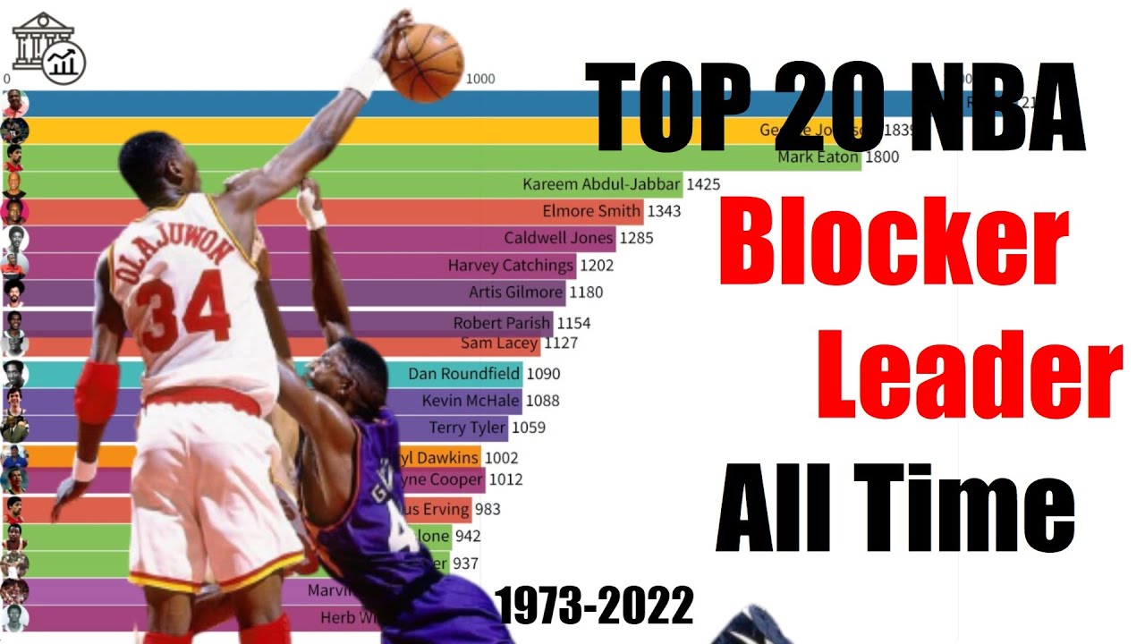 Top 20 NBA Blocker All time Leader 1973-2022 | DataBank & Topdata # ...