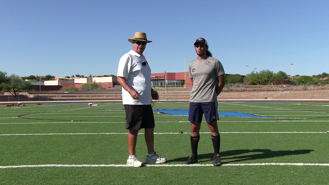 Ali Mourtada Field Goal/Kickoff Workout with Coach Zauner - YouTube