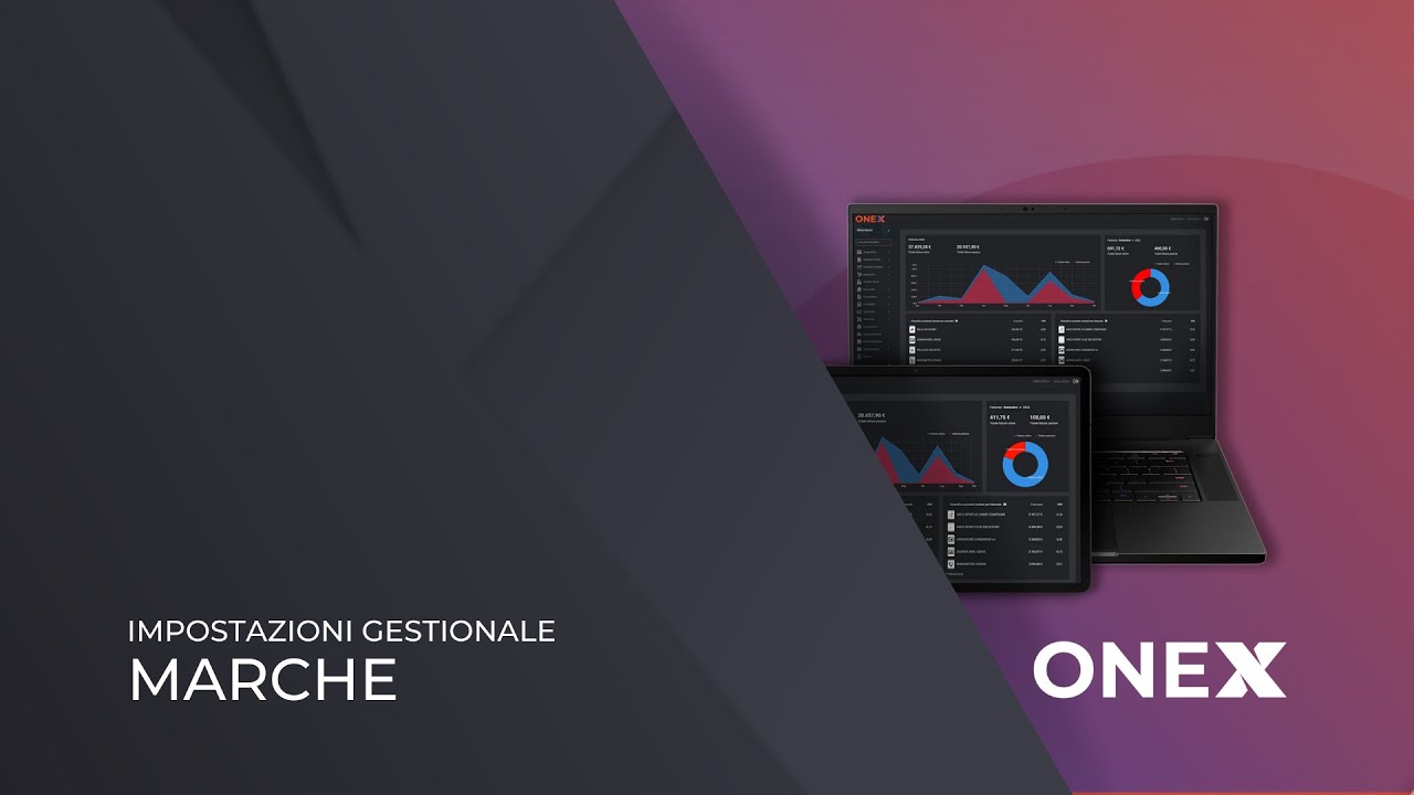 OneX - Marche - Impostazioni gestionale tutorial 5 - YouTube