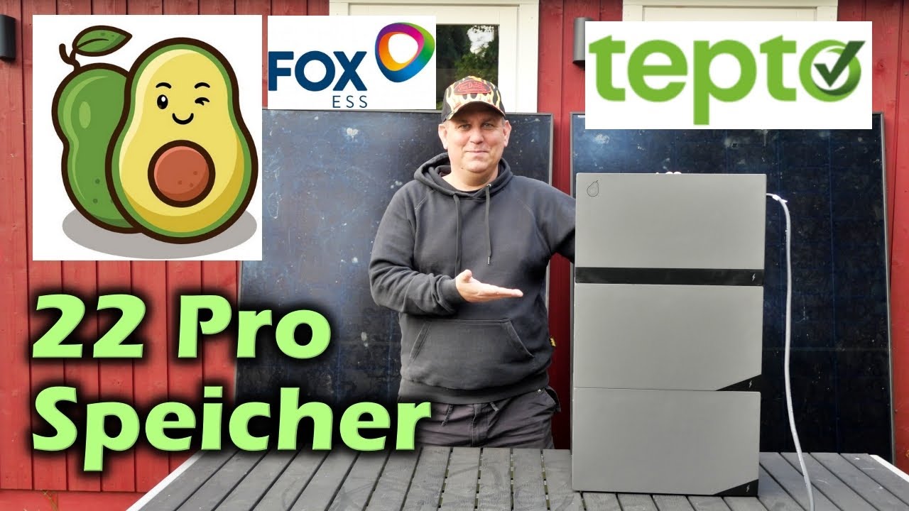 Avocado 22 Pro FoxEss / tepto Speicher für Balkonkraftwerke - YouTube